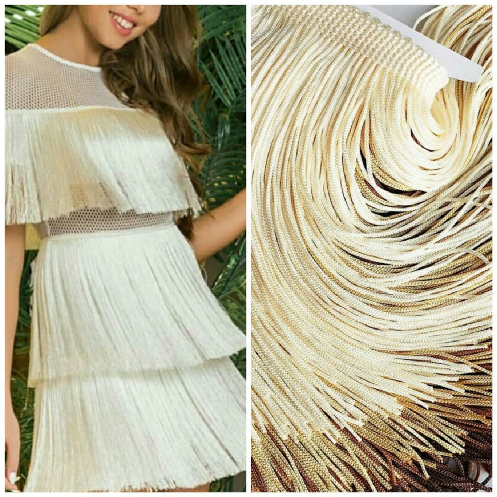Fringe Trim 6'' Inch Long Fringe - Long Fringe Fringe Trimming by the ...