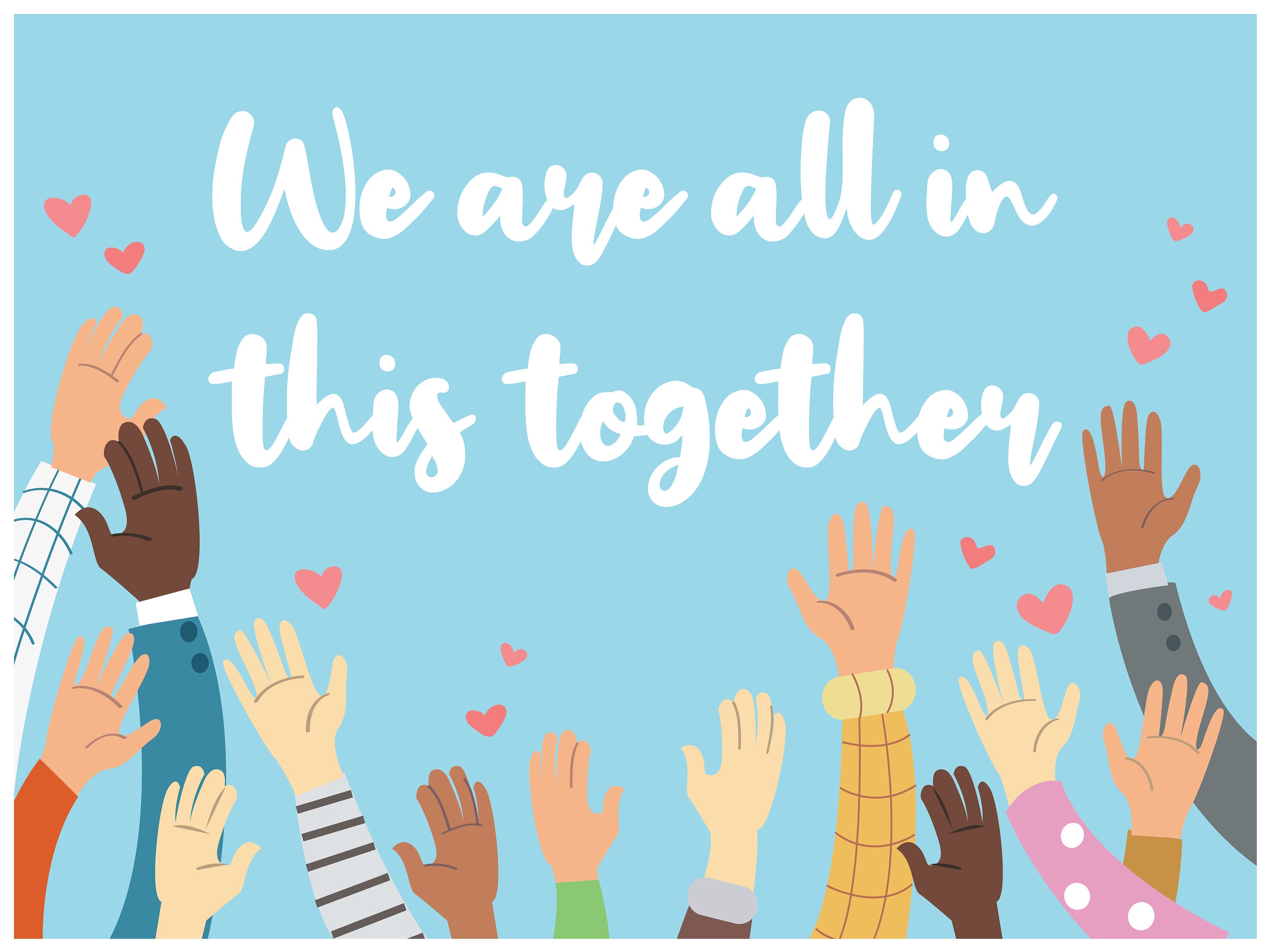 We Are All in This Together Yard Sign Awareness House - Etsy