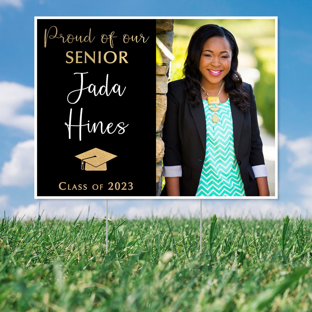 Proud of Our Senior Custom Yard Sign Graduation Class of - Etsy