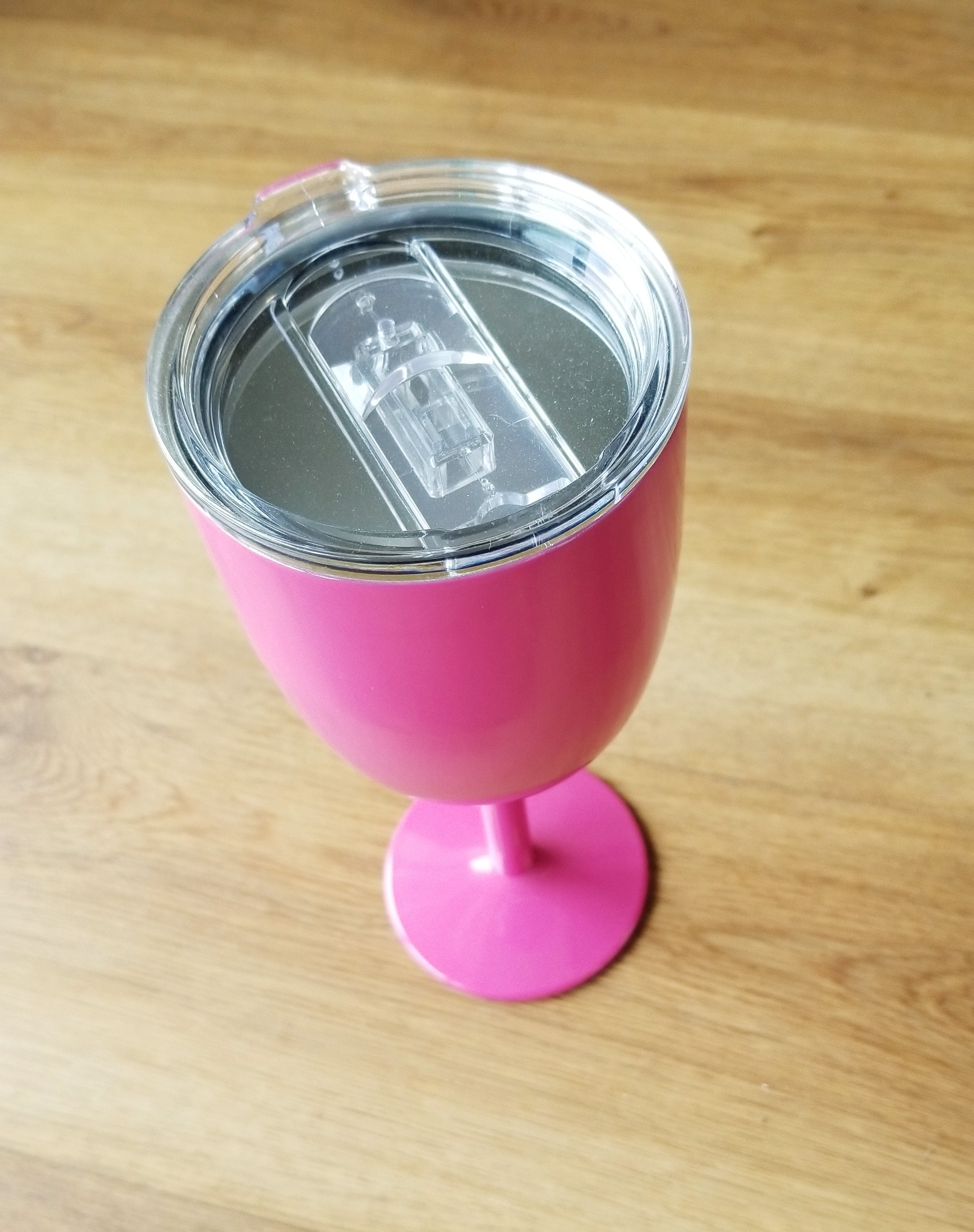 Personalized Circle Script Monogram Stemmed Wine Glass - Etsy