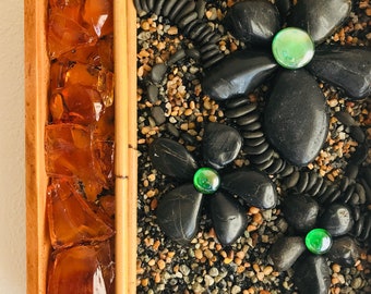 Rock & Glass Shadow Box | Etsy