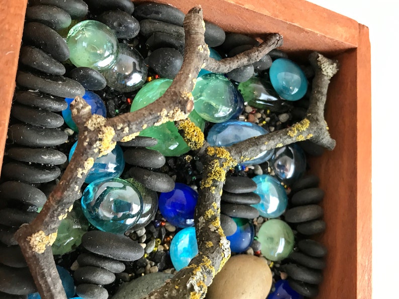 Rock & Glass Shadow Box - Etsy