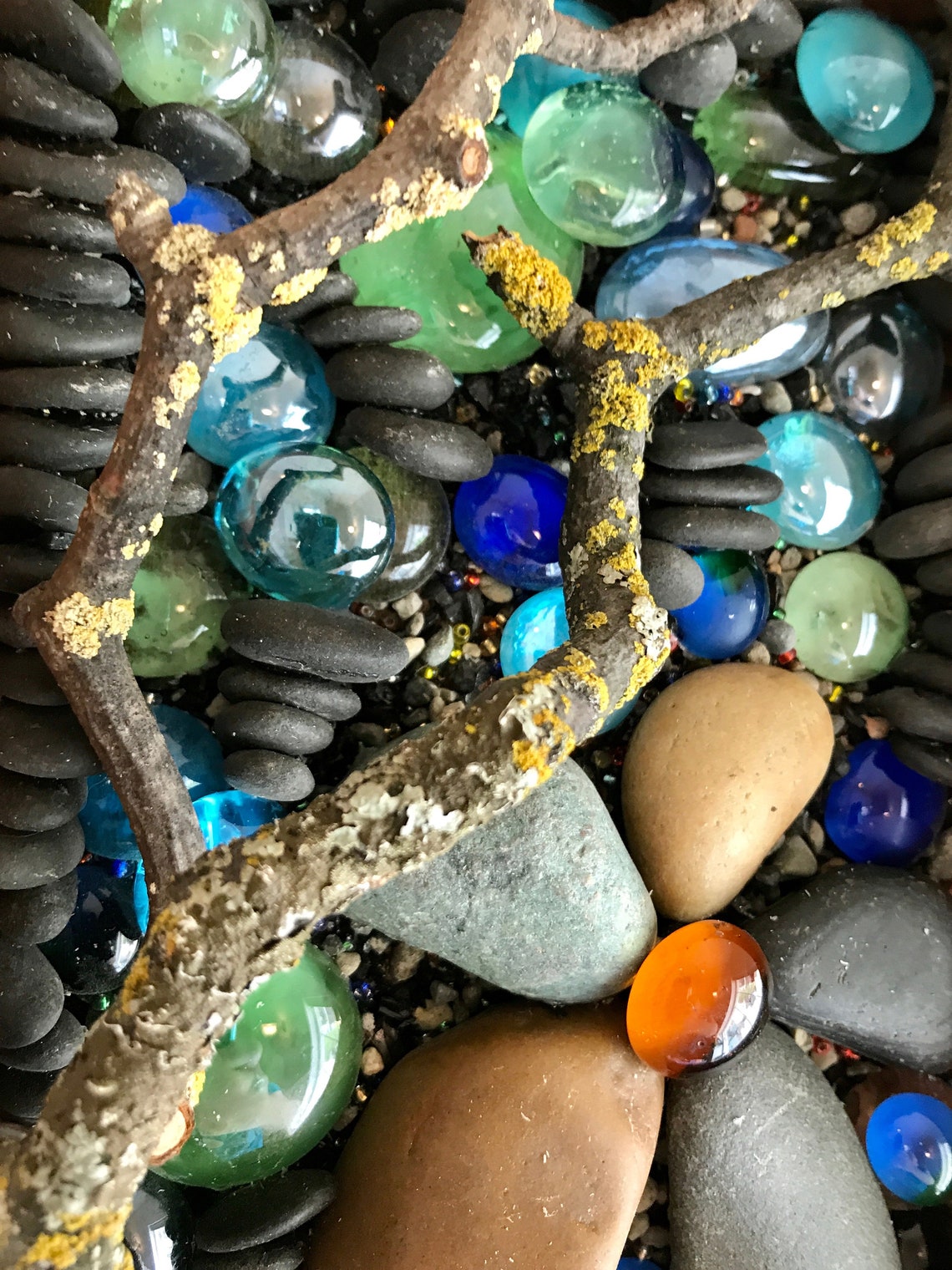 Rock & Glass Shadow Box - Etsy