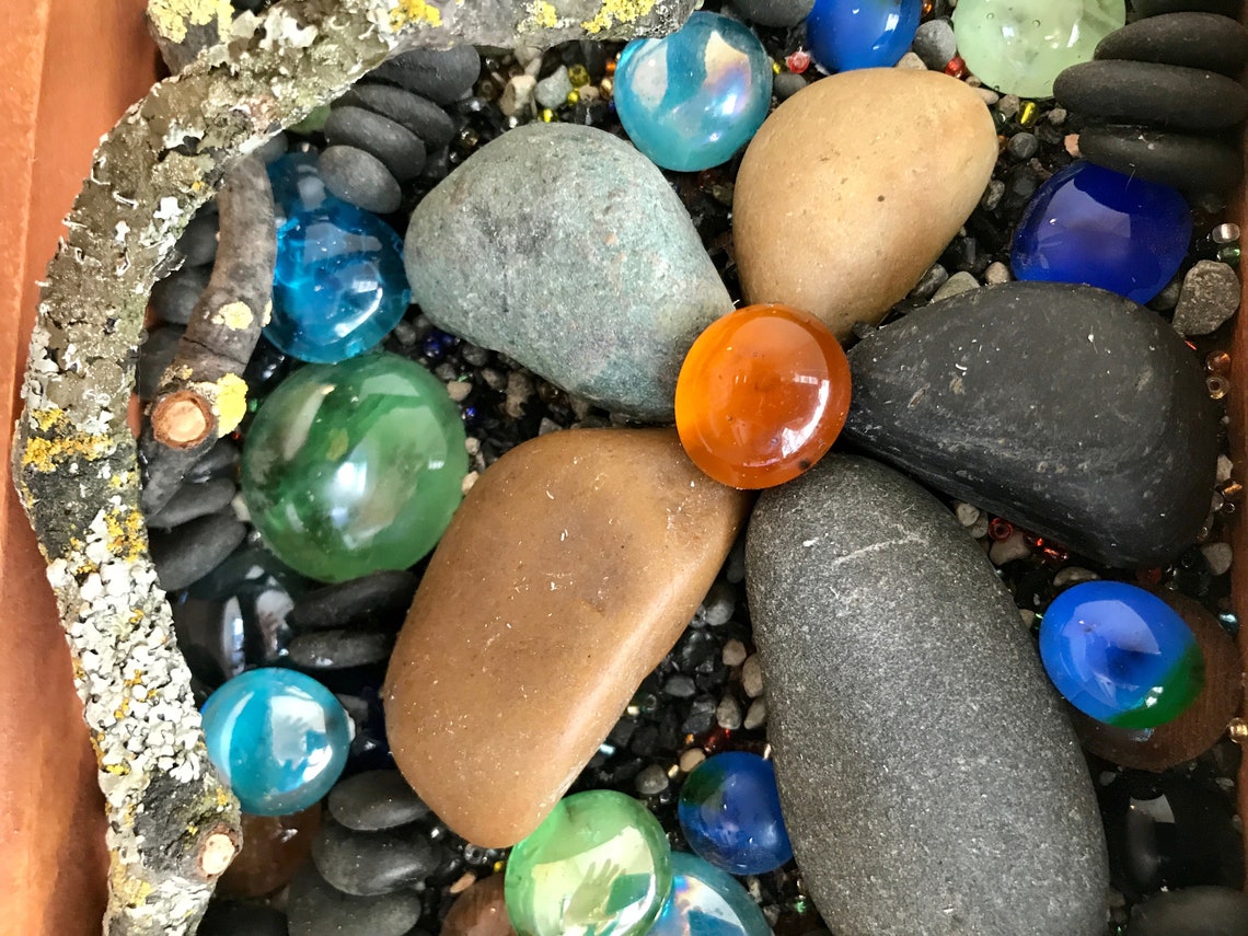 Rock & Glass Shadow Box - Etsy