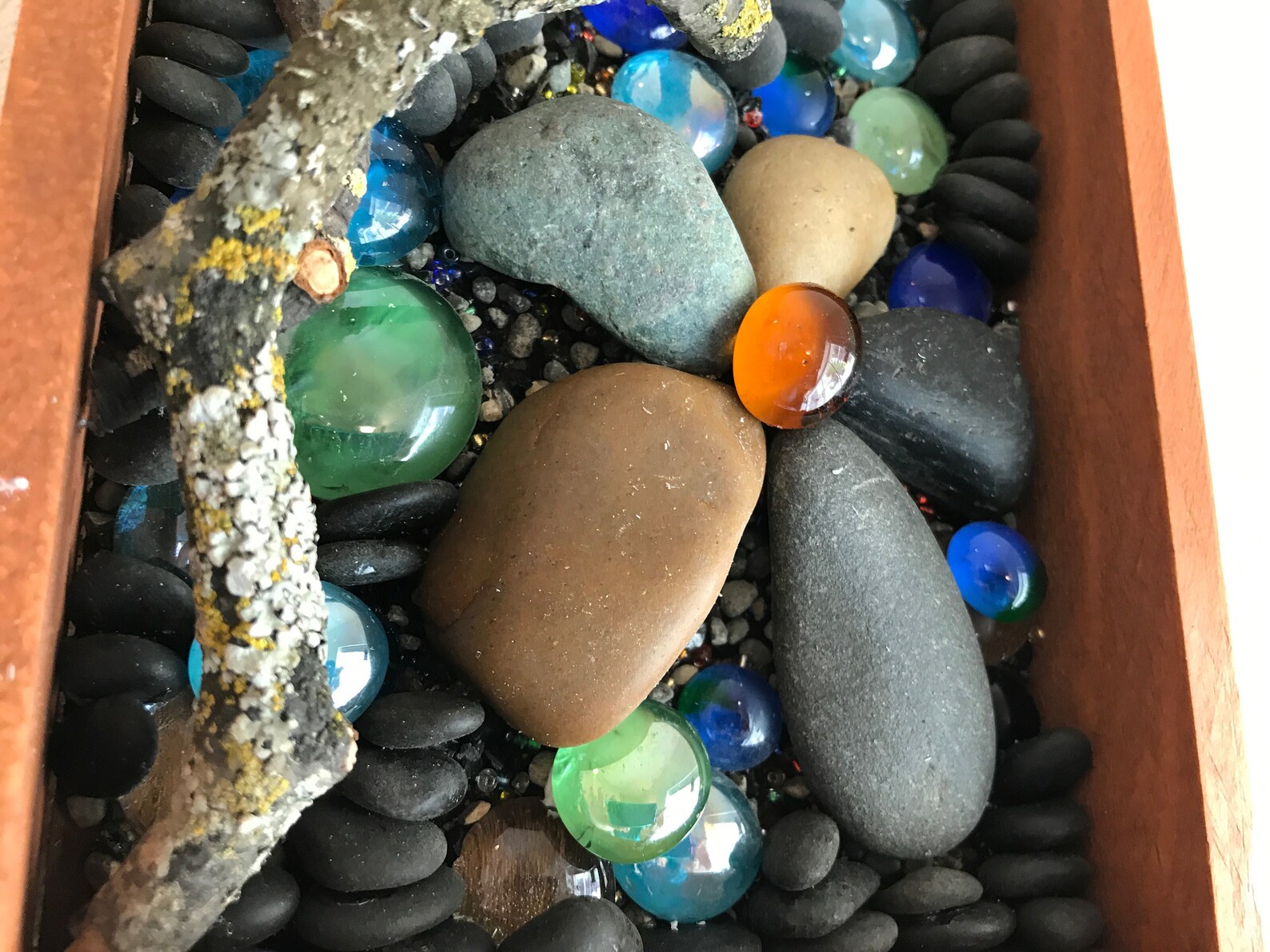 Rock & Glass Shadow Box - Etsy