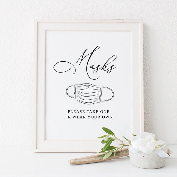 Wedding Mask Sign - Etsy