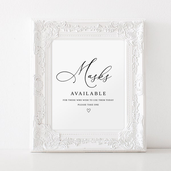 Wedding Mask Sign - Etsy