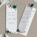 Teal and Orange Wedding Program Template, Turquoise Wedding Program ...