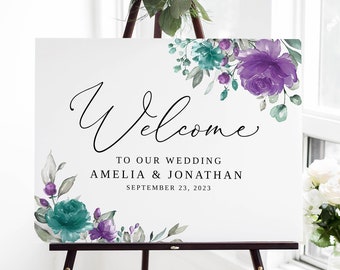 Purple Teal Wedding | Etsy