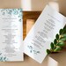 Teal and Orange Wedding Program Template, Turquoise Wedding Program ...