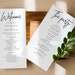 Modern Wedding Program Template, Script Wedding Program, Program ...