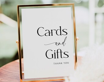 Cards and Gifts Sign, Wedding Signs, Cards Sign, Gifts Table Sign ...