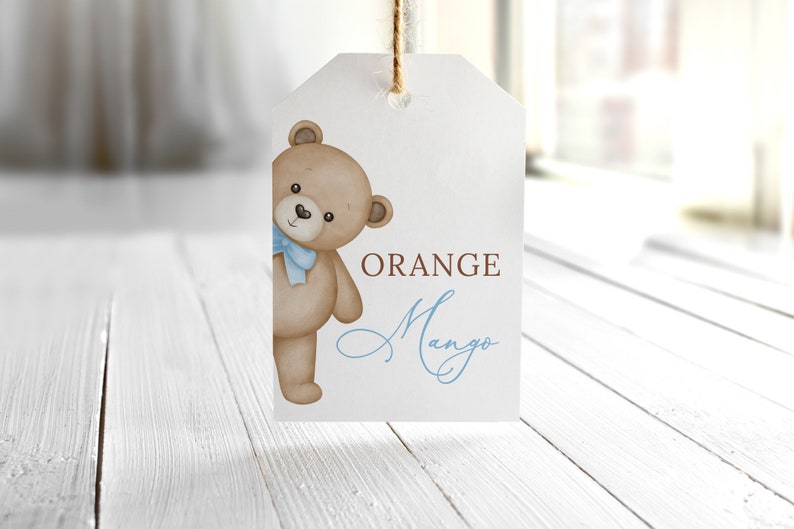 Teddy Bear Momosa Bar Sign and Juice Tags, Baby Shower Momosa Bar Tags ...