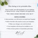 Dusty Blue and Green Wedding Table Numbers, Table Number Template ...