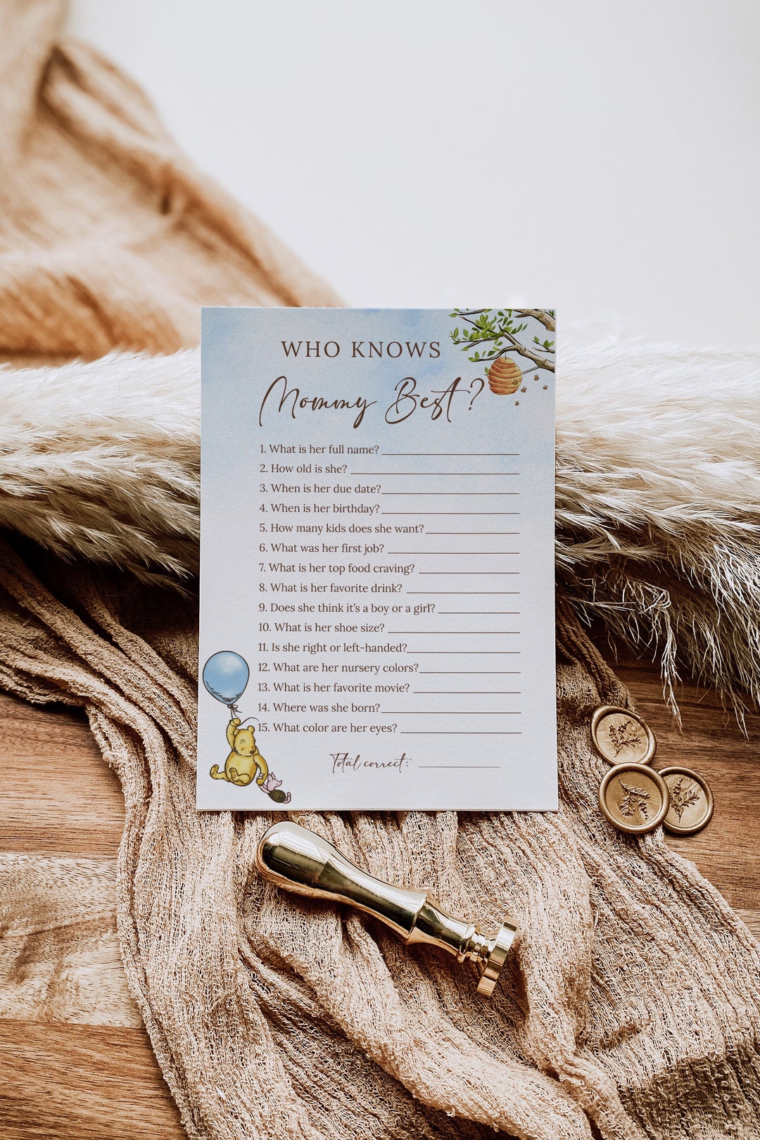 Who Knows Mommy Best Game, How Well Do You Know Mommy Game, Winnie-the ...