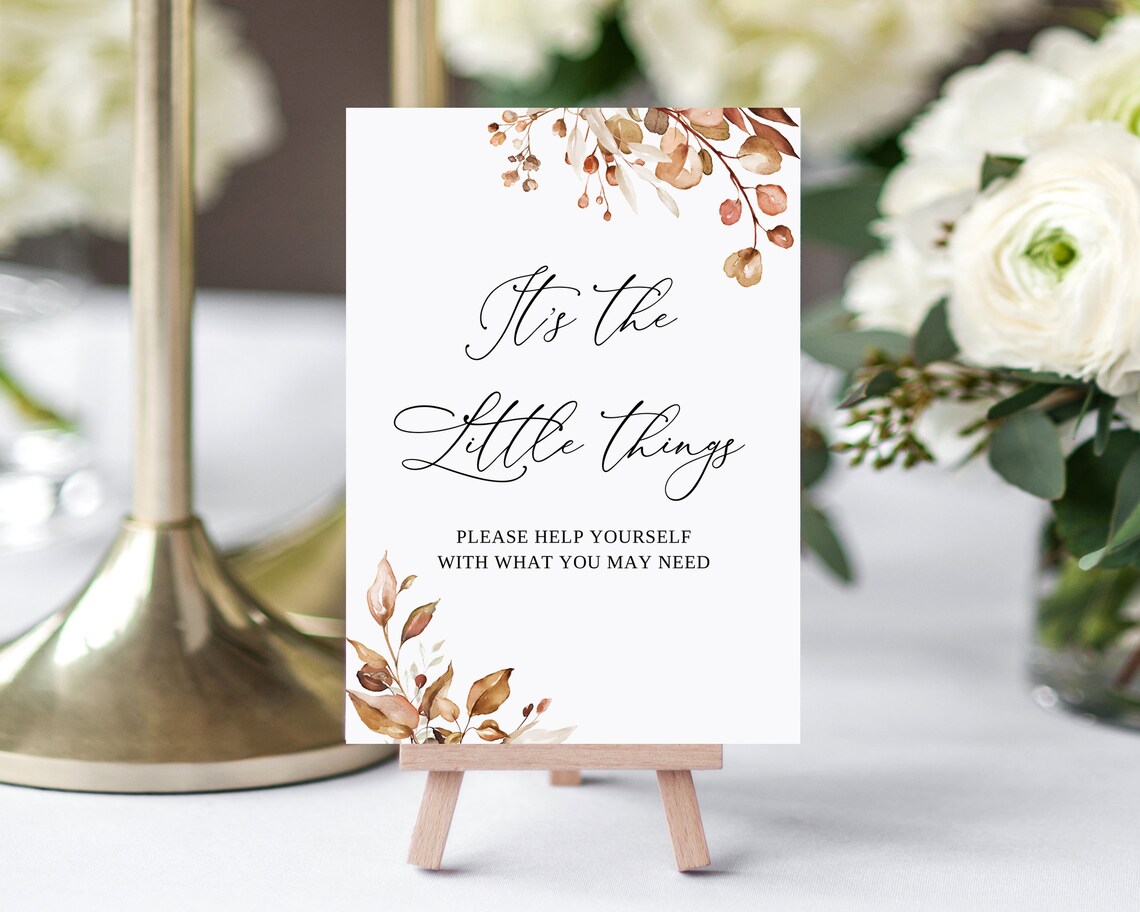 Fall Wedding Bathroom Sign Wedding Bathroom Basket Sign - Etsy