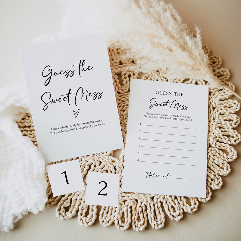 Guess the Sweet Mess Card - Etsy