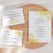 Yellow Wedding Invitation Template, Watercolor Yellow Invitation ...