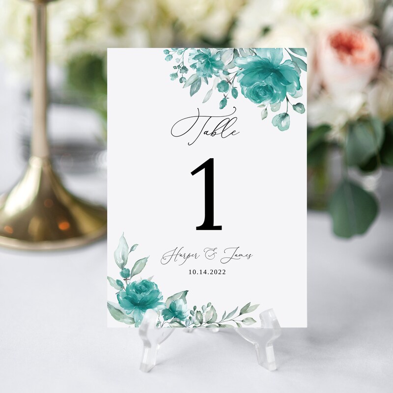 5x7 Table Numbers - Etsy