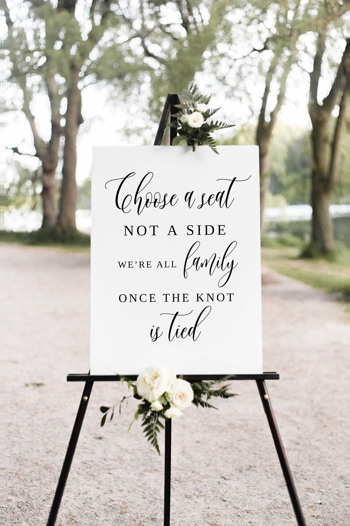 Modern Wedding Seating Sign Template Choose a Seat Sign Pik | Etsy
