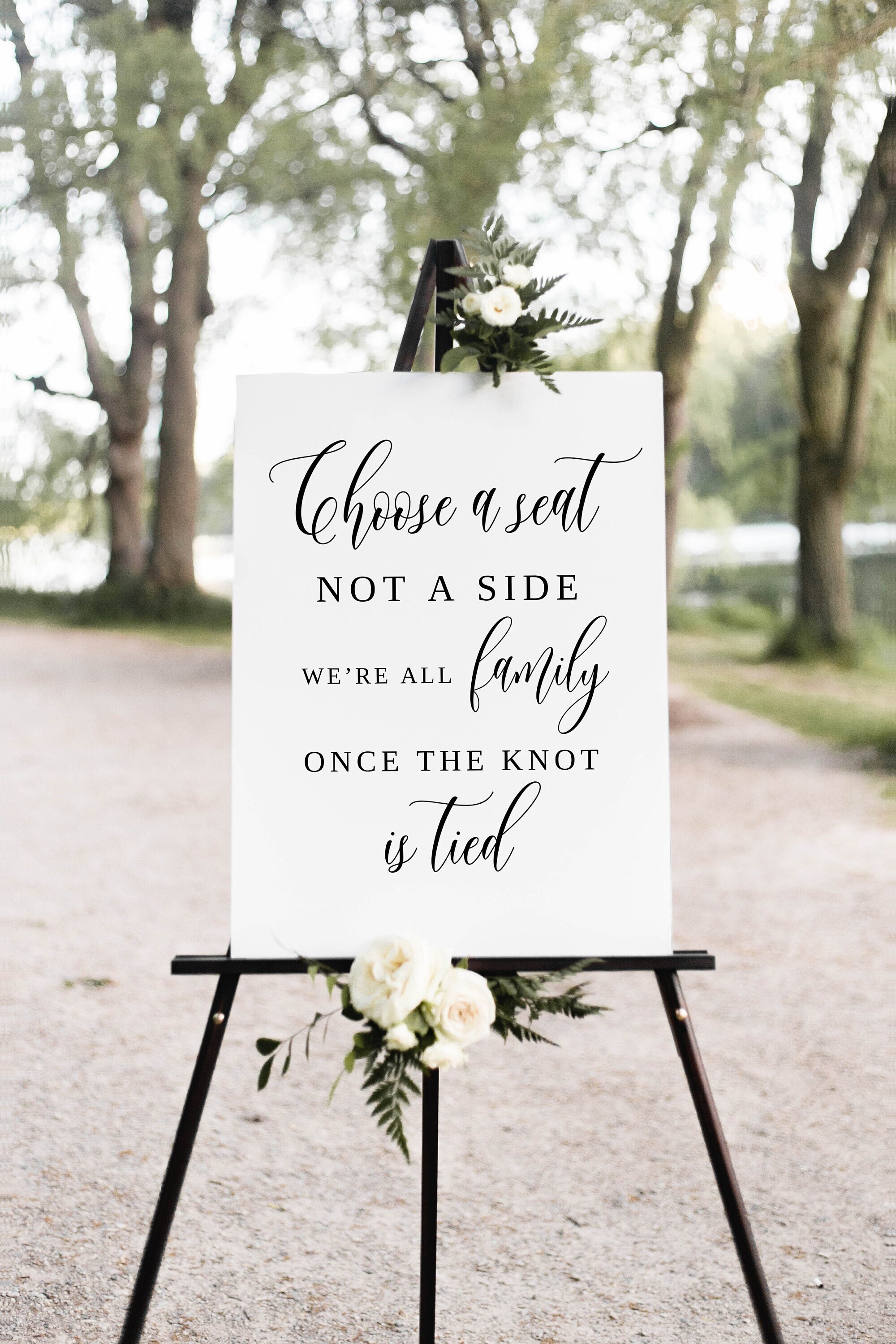 Modern Wedding Seating Sign Template Choose a Seat Sign Pik - Etsy