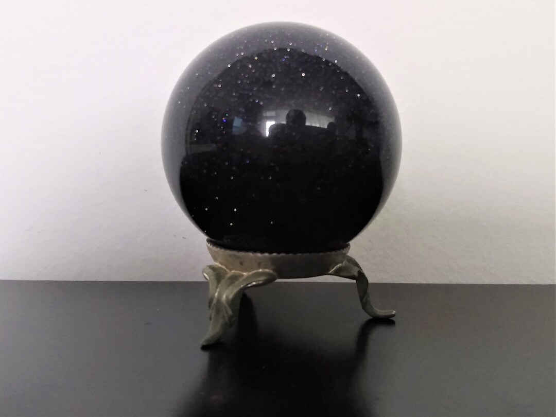 Natural Obsidian Sphere Obsidian Ball Crystal Sphere - Etsy