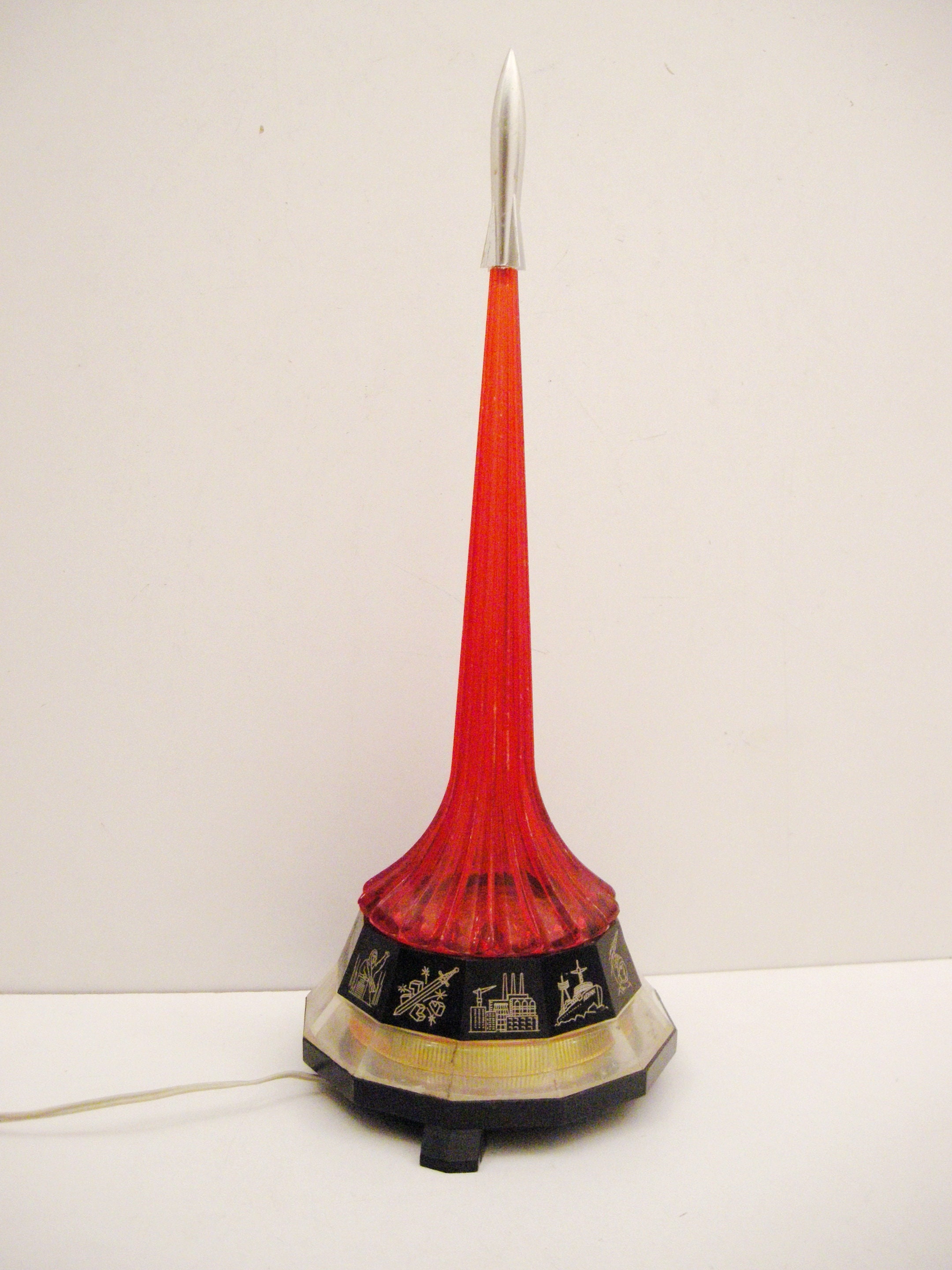 Vintage Night Light Lamp Epoch Rocket Launch | Etsy