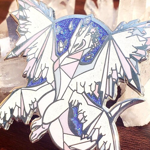 Flying Dragon Hard Enamel Pin Wyvern Pin Fantasy Pin Dragon | Etsy