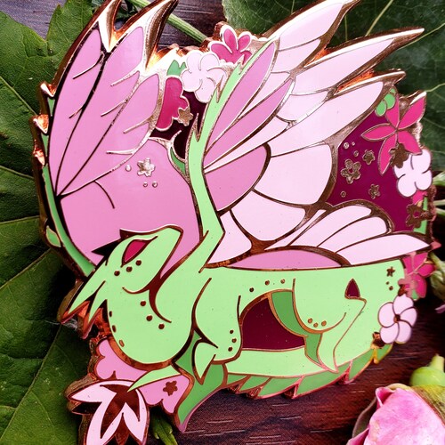 Thai Tea With Boba Dragon Enamel Pin Bubble Tea Dragon - Etsy