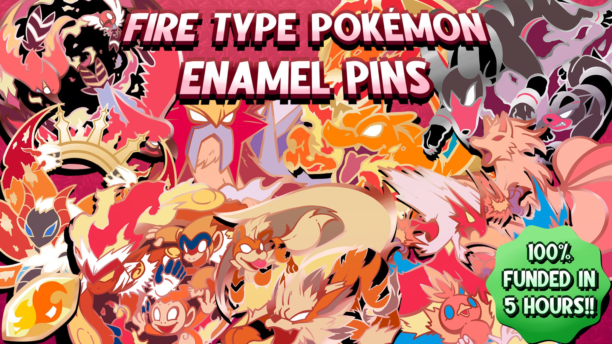 Ninetales & Vulpix Family Fire Pokémon Enamel Pin - Etsy