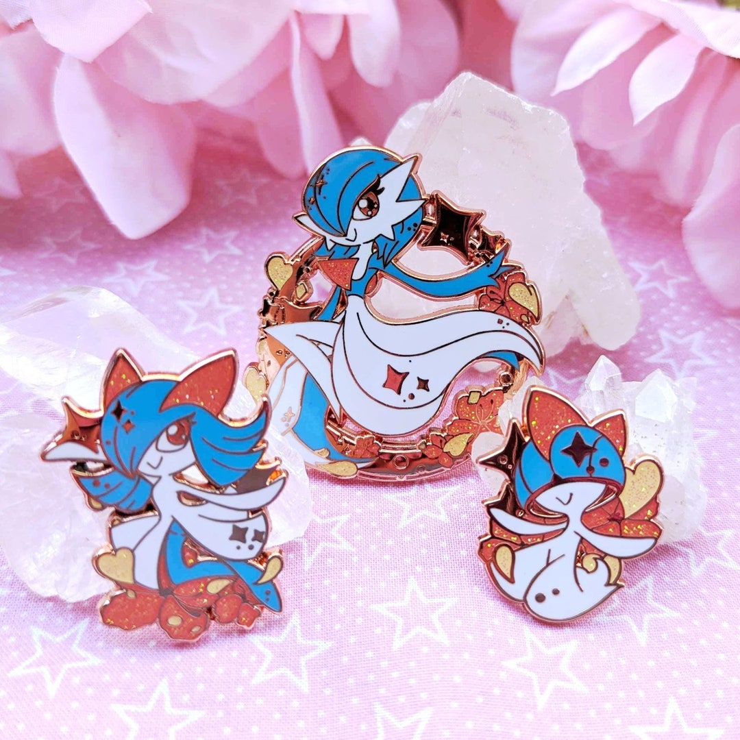 Shiny Psychic Girls Family - Poke Enamel Pins - Etsy