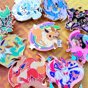 Eevee Eeveelutions Pokémon Enamel Pin - Etsy