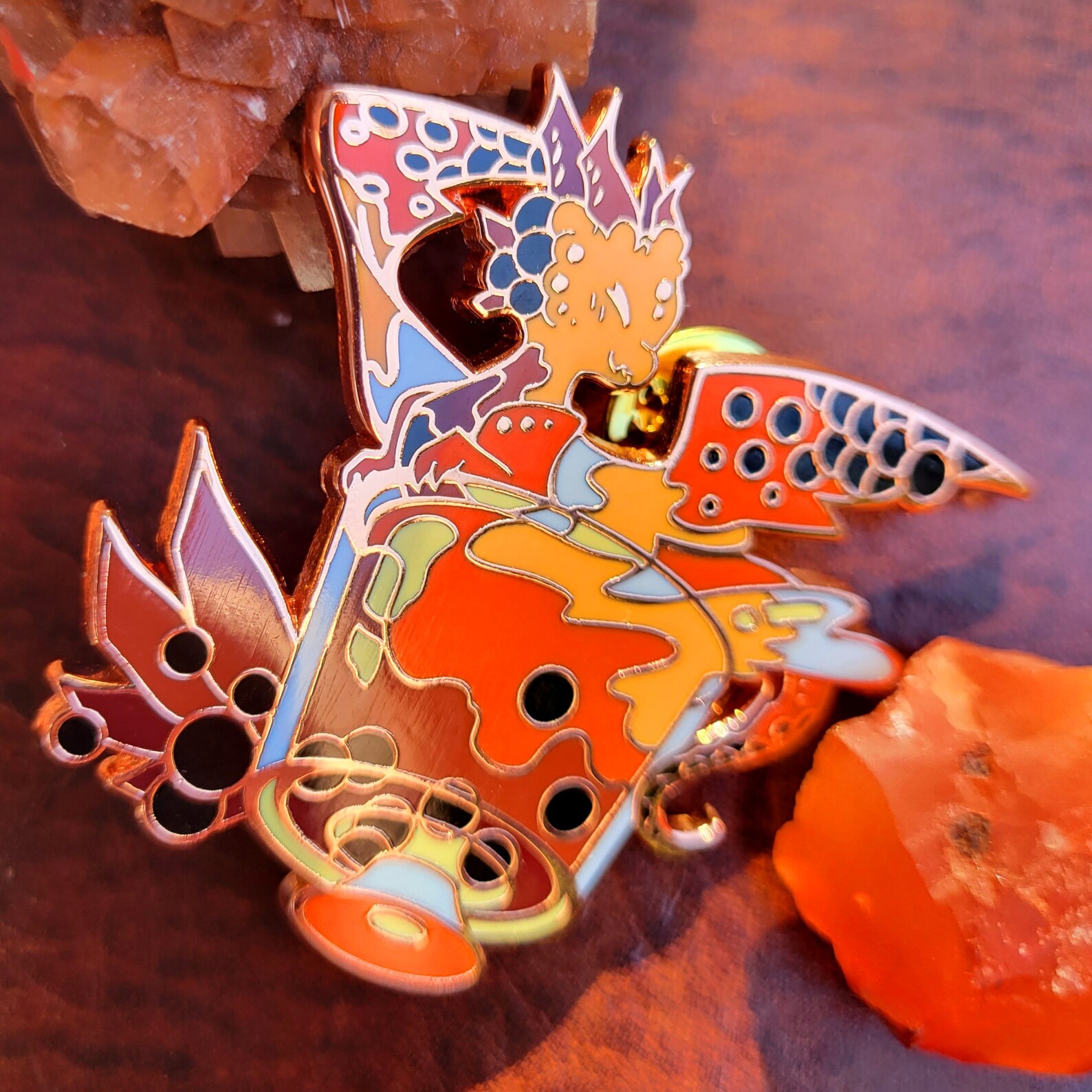 Thai Tea With Boba Dragon Enamel Pin Bubble Tea Dragon - Etsy