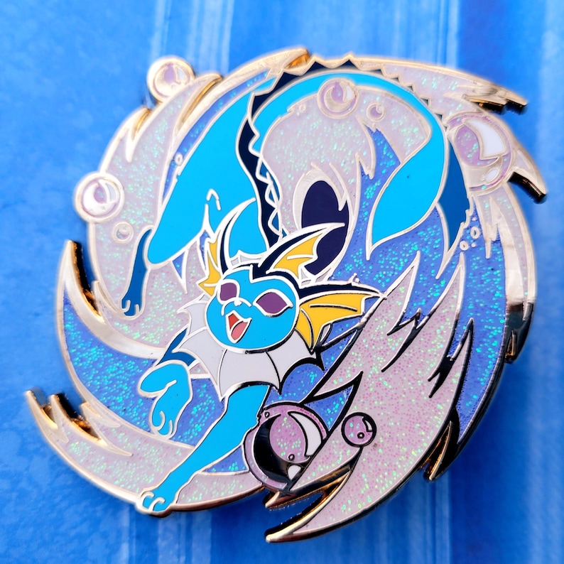 Vaporeon Eeveelutions Pokémon Enamel Pin - Etsy