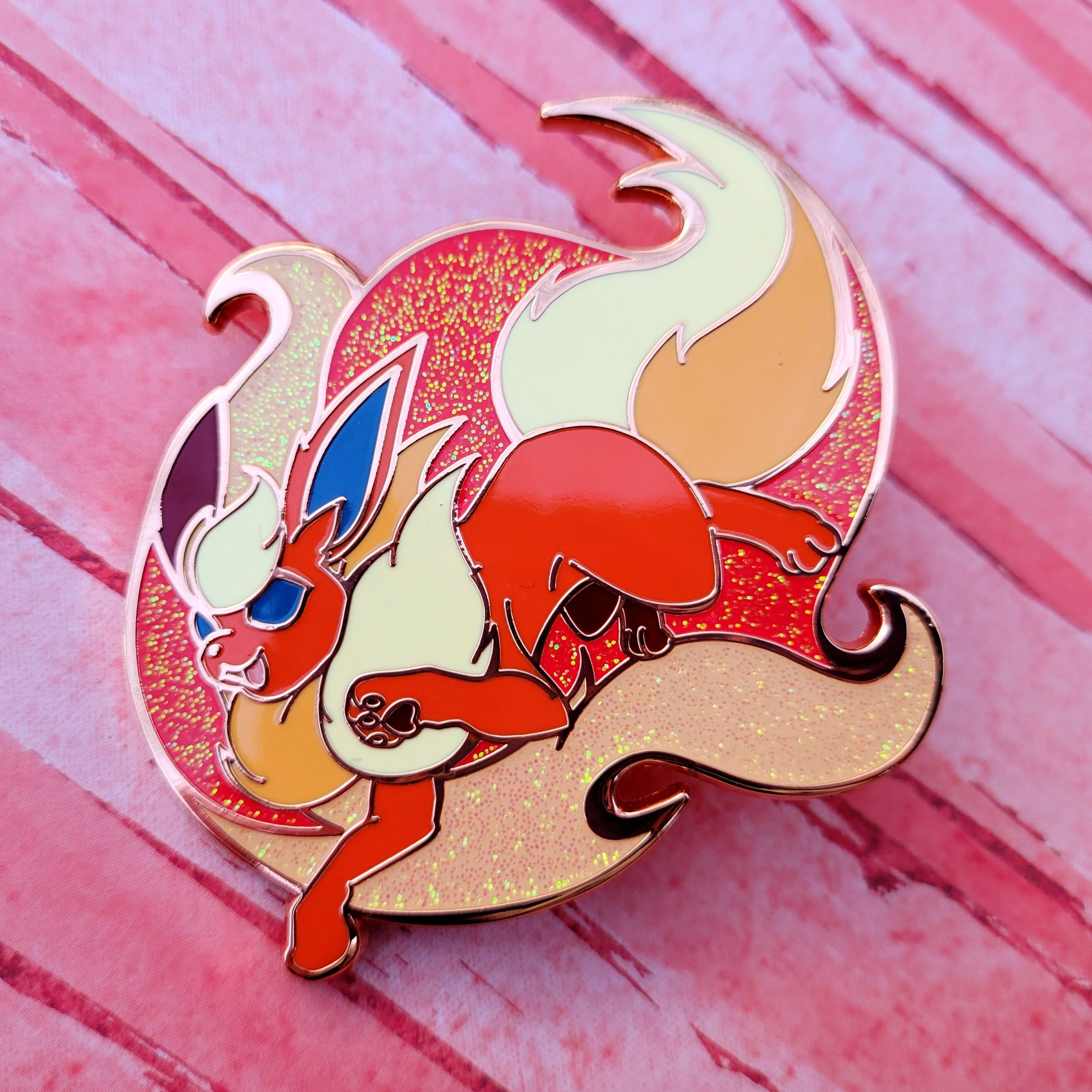 Flareon Eeveelutions Pokémon Enamel Pin - Etsy