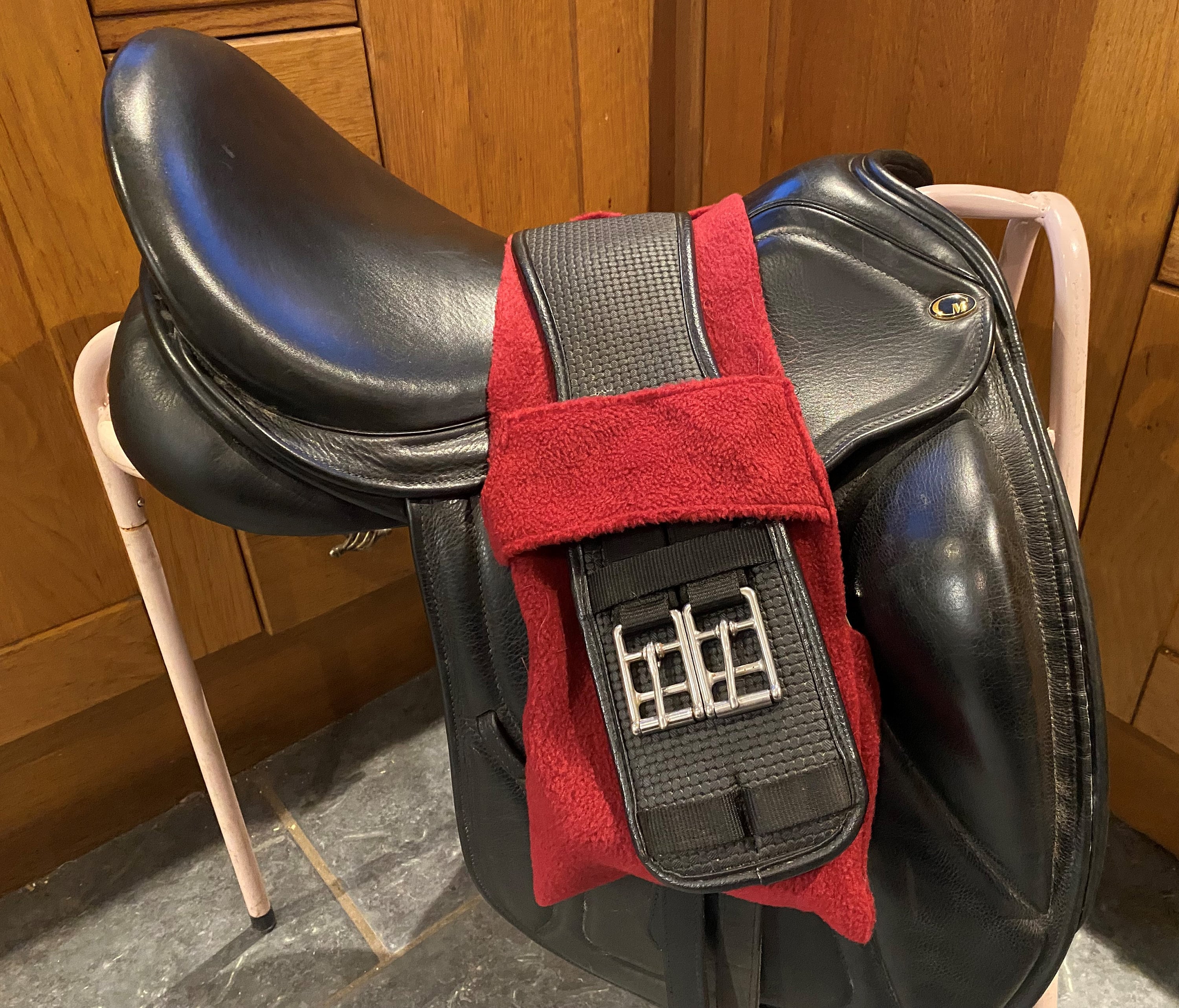 Fleece Over Saddle STIRRUP COVERS Bags Protectors With Girth Holder ...