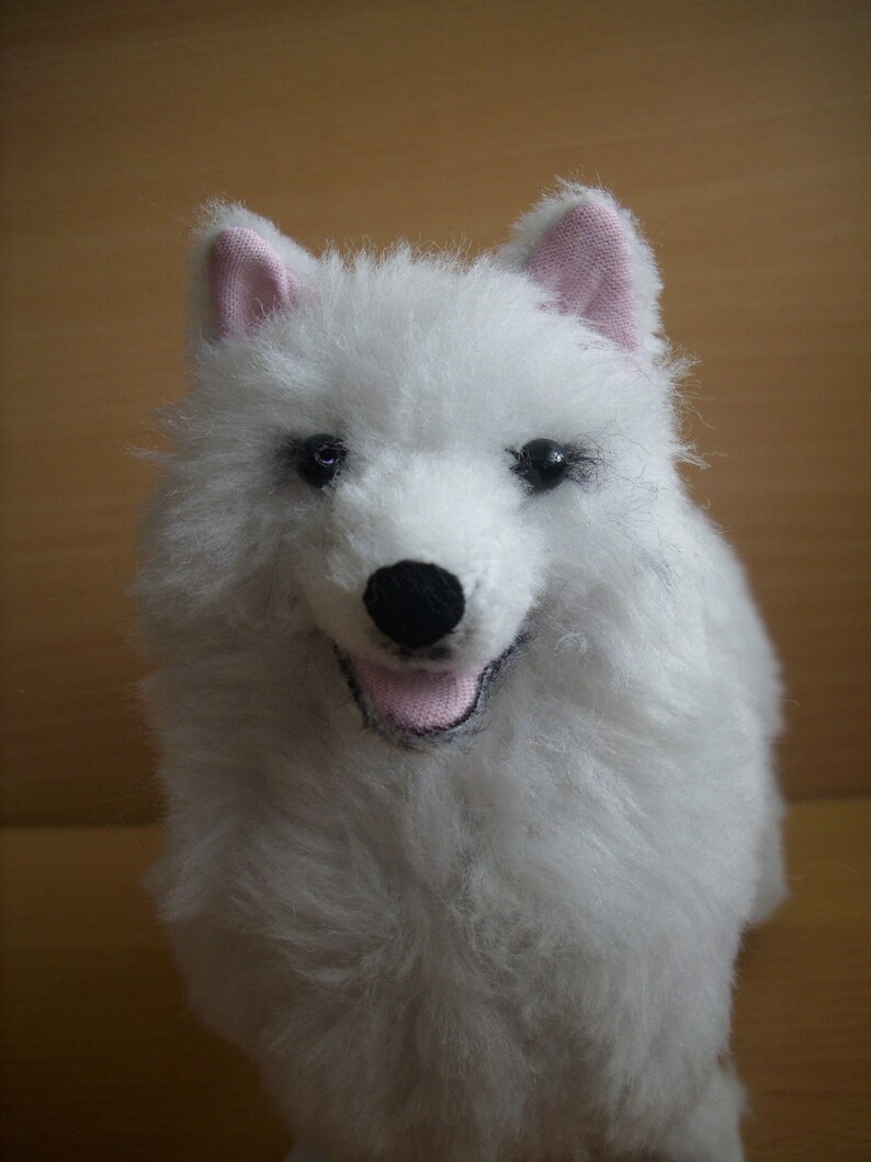 Plush dog Samoyed | Etsy