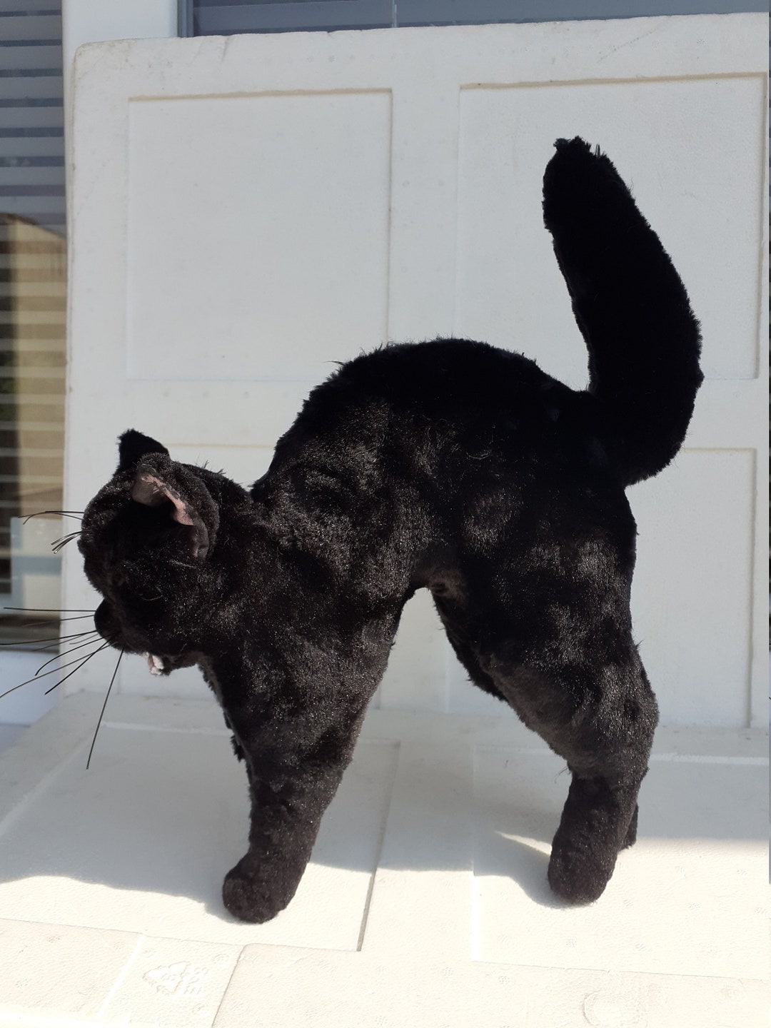 Plush Black Scary Cat Halloween Decor - Etsy