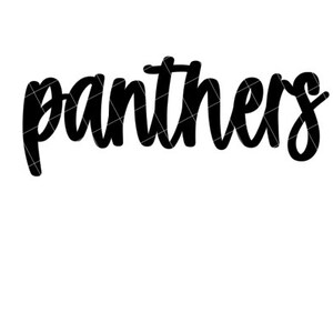Panthers With Outline - SVG/DXF/PNG File for Cutting Machines and ...