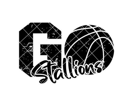 Go Stallions Basketball - SVG/DXF/PNG File for Cutting Machines and ...