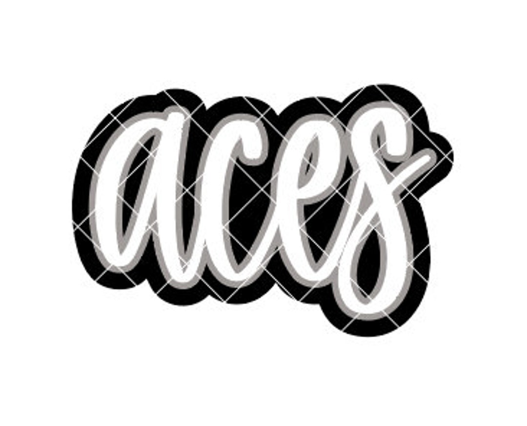 Aces With Outline SVG/DXF/PNG File for Cutting Machines and - Etsy
