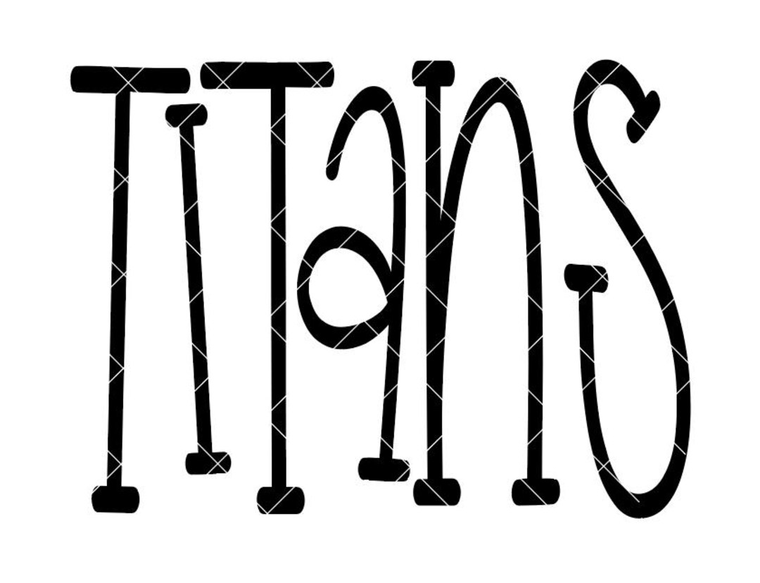 Titans - Fun Design With & Without a Frame - SVG/DXF/PNG File for ...