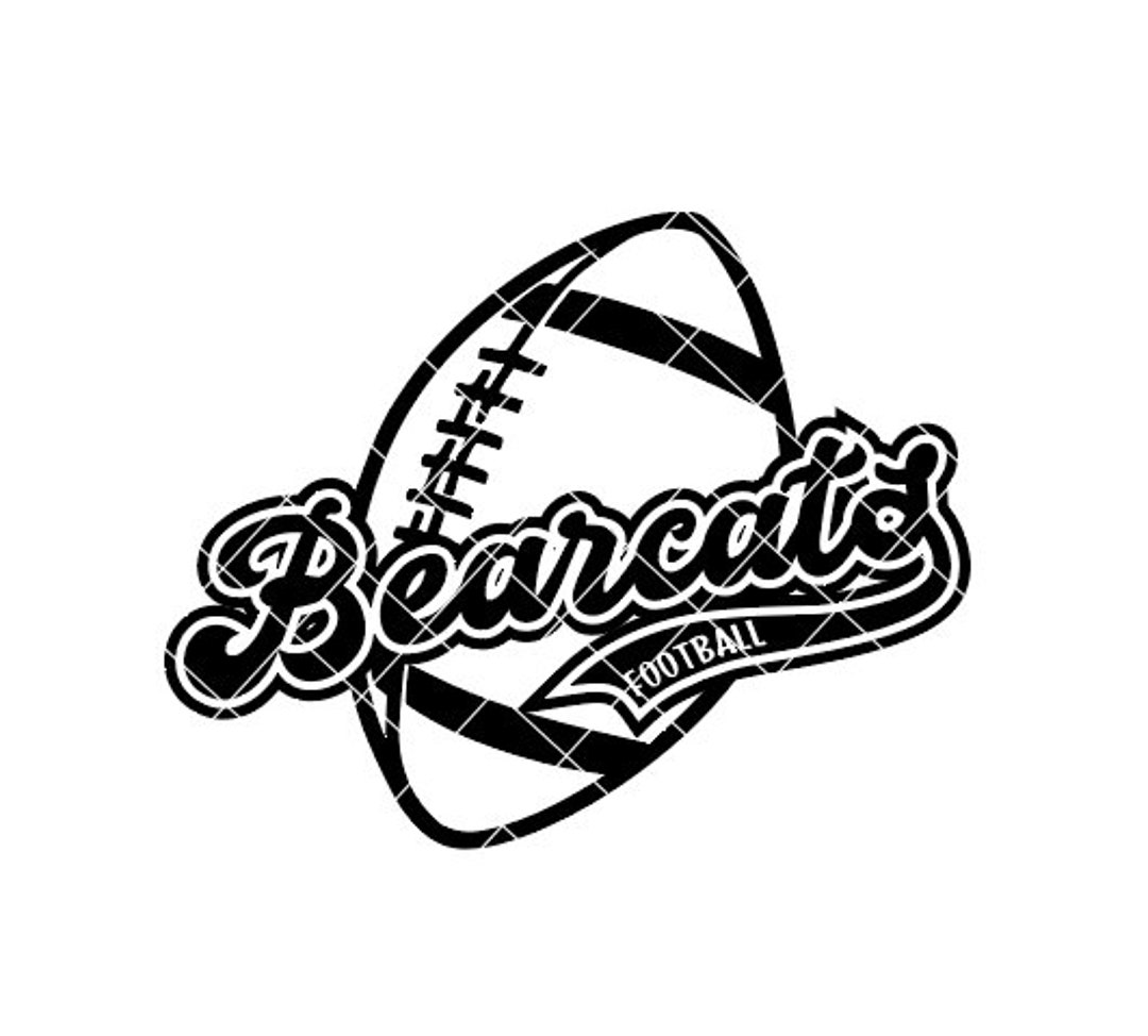 Bearcats Football Retro Script Regular and Distressed - SVG/DXF/PNG ...