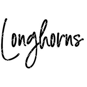 Longhorns Sports - SVG/DXF/PNG File for Cutting Machines and ...