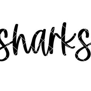 Sharks - SVG/DXF/PNG File for Cutting Machines and Sublimation - Etsy
