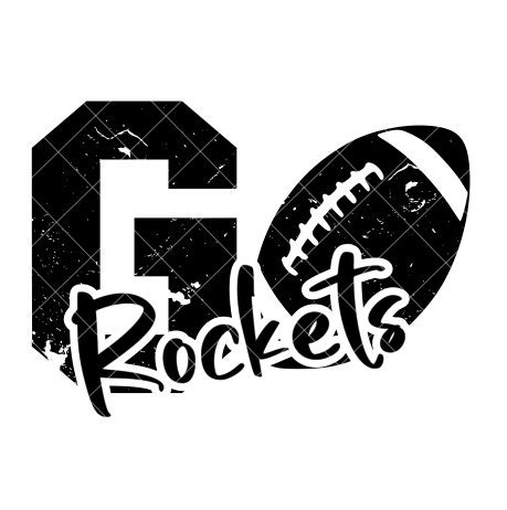 Go Rockets Football SVG/DXF/PNG File for Cutting Machines and ...