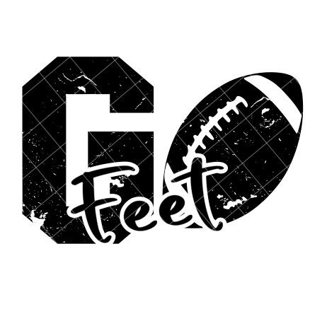 Go Feet Football SVG/DXF/PNG File for Cutting Machines and Sublimation ...