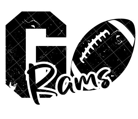Go Rams Football SVG/DXF/PNG File for Cutting Machines and - Etsy
