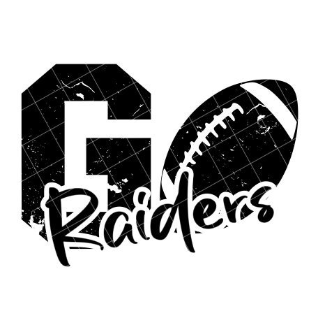 Go Raiders Football - SVG/DXF/PNG File for Cutting Machines and ...