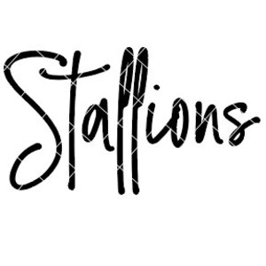 Stallions Sports - SVG/DXF/PNG File for Cutting Machines and ...